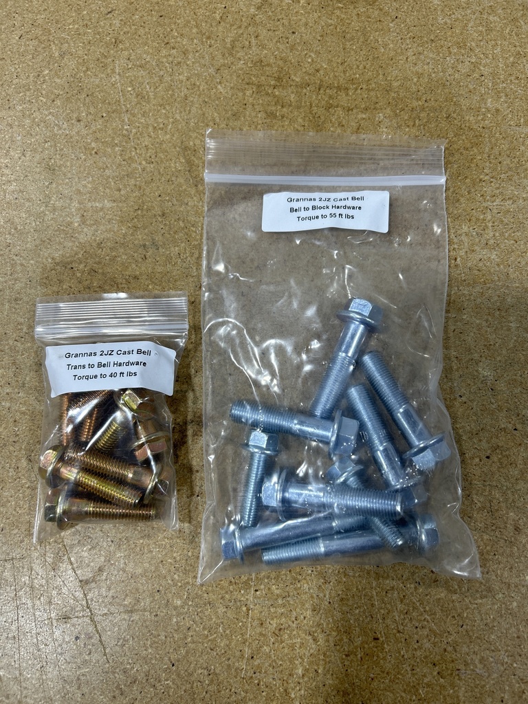 Bolt Kit - 2JZ T56 Cast Aluminum Bellhousing Hardware | Grannas Racing