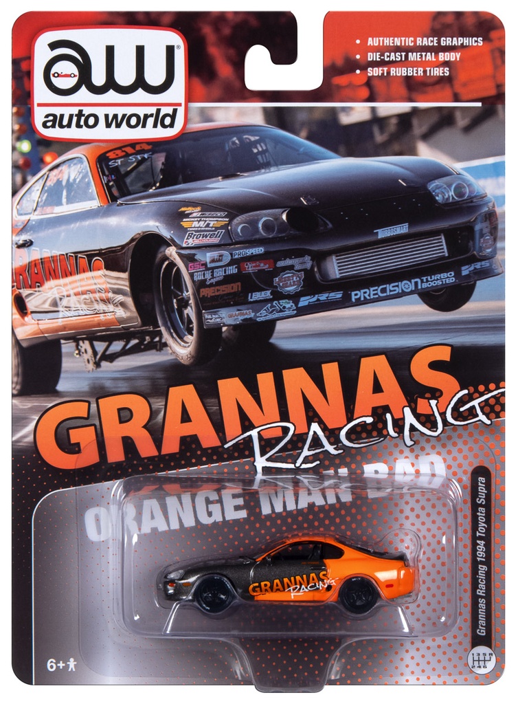 Die-Cast 1/64 Toyota Supra - Orange Man Bad - Grannas Racing | Grannas ...